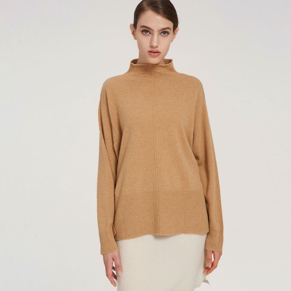 Gentle Herd | Sweaters | Gentle Herd Nwt New Tan Wool Cashmere ...